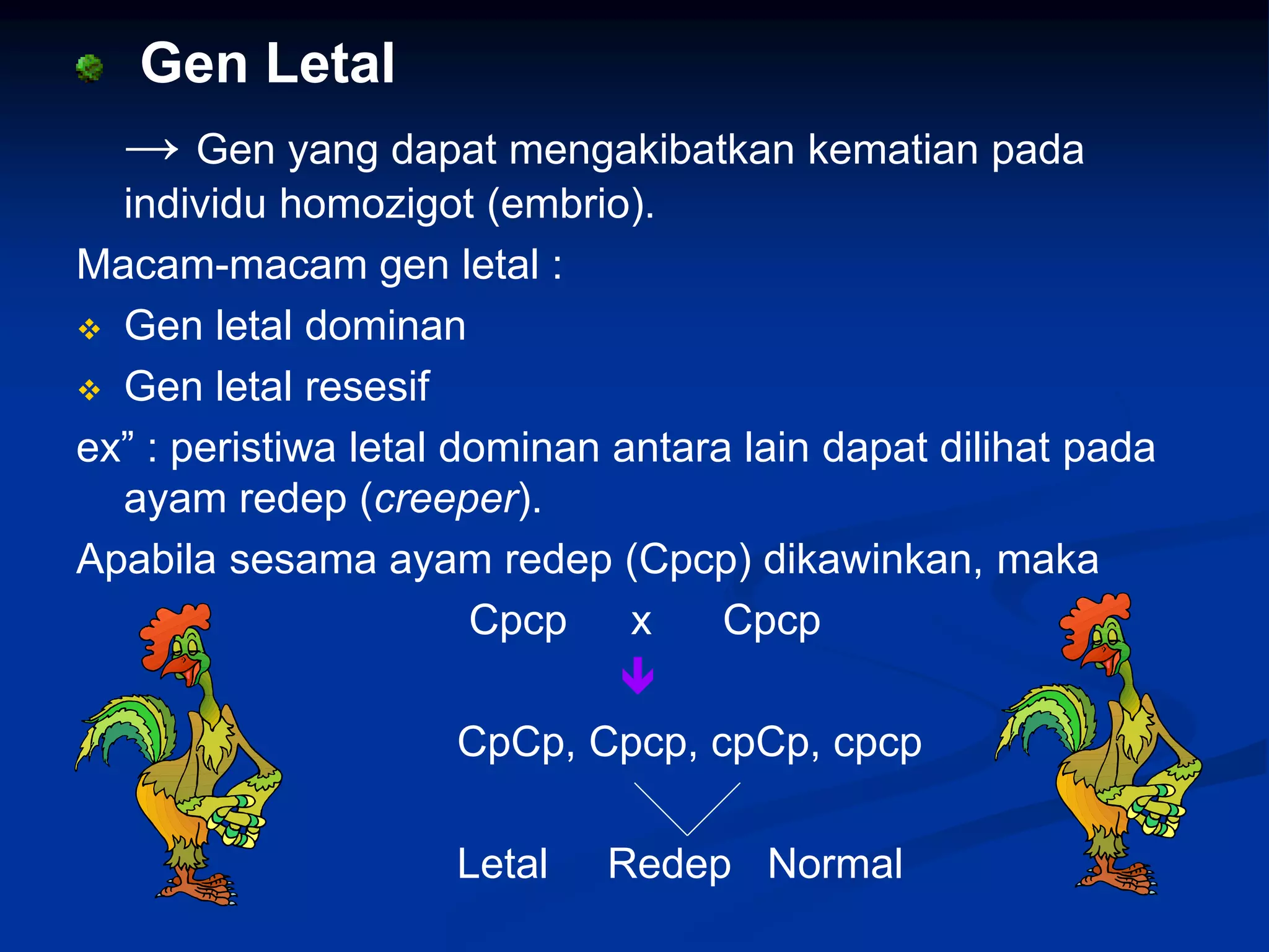 Materi kuliah-genetika program study biologi | PPTX