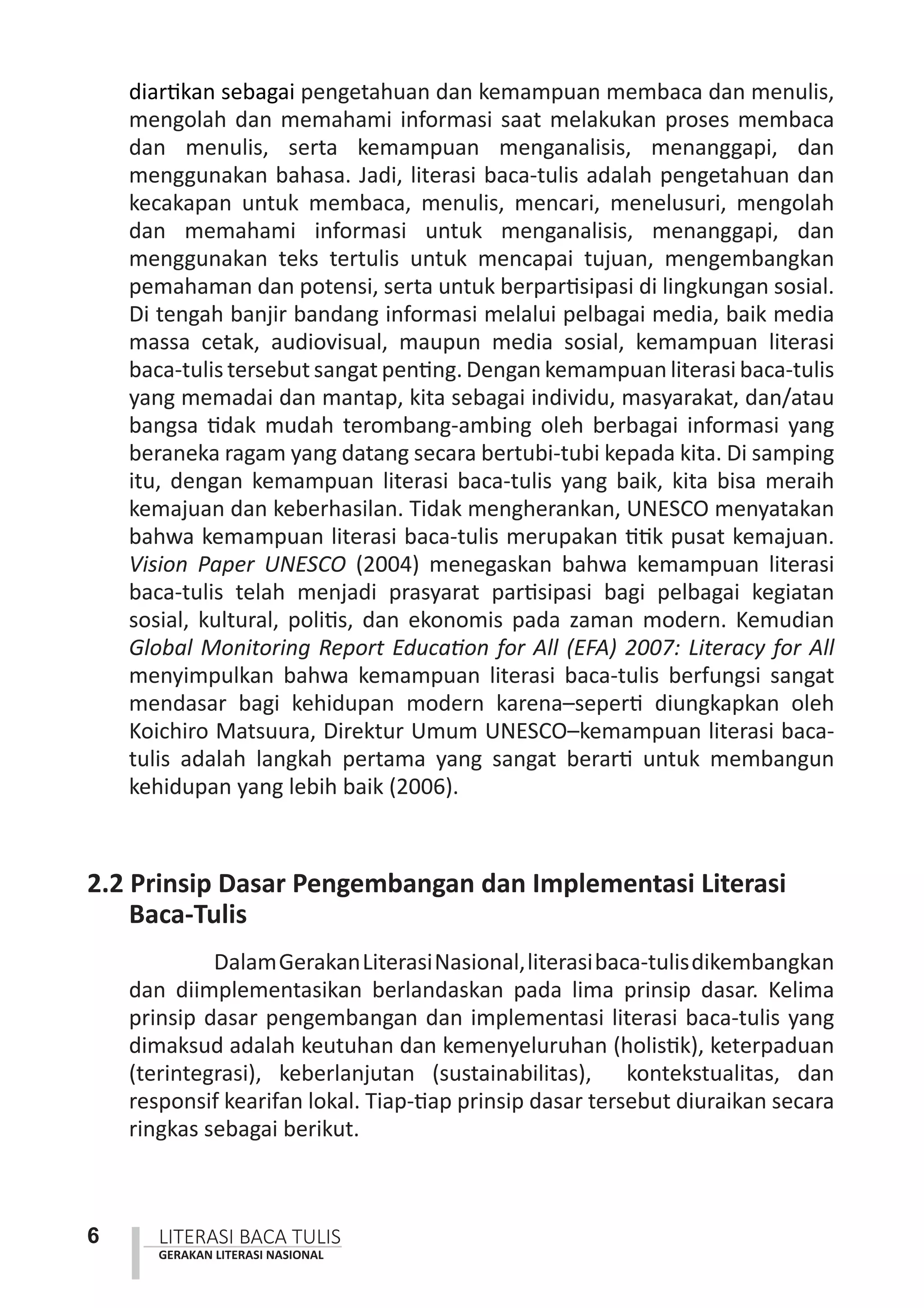Materi literasi-baca-tulis | PDF