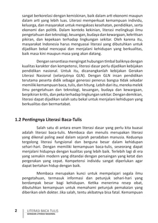 Materi literasi-baca-tulis | PDF