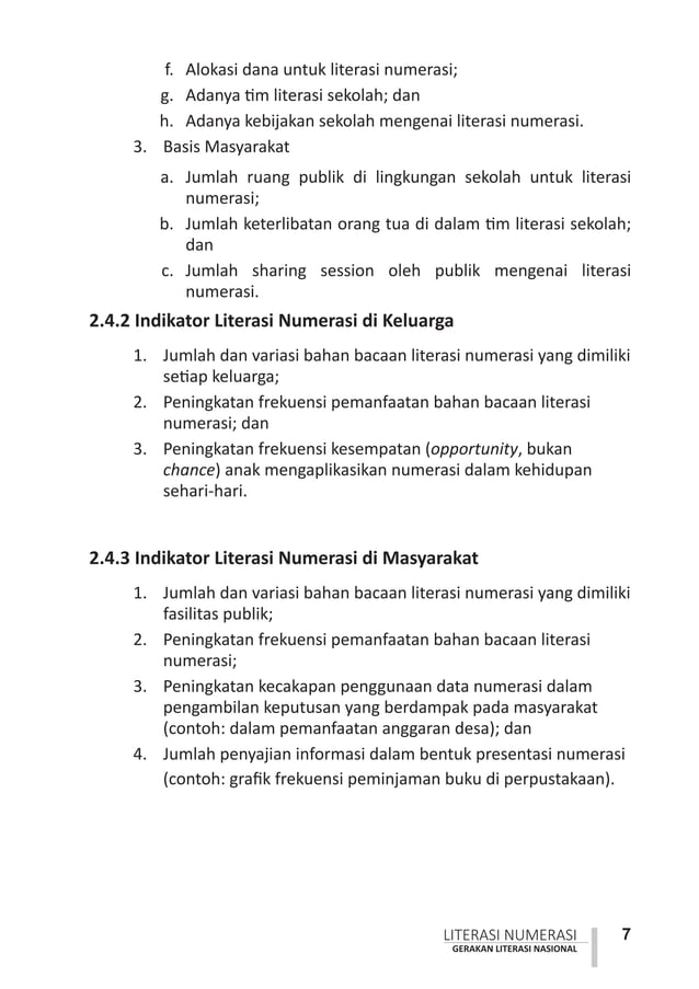 Materi literasi-numerasi | PDF