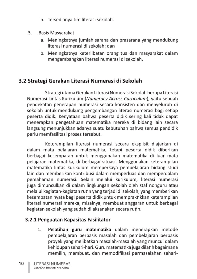 Materi literasi-numerasi | PDF