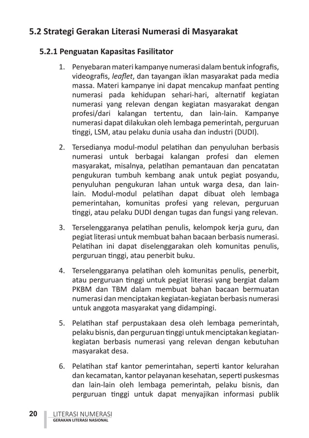 Materi literasi-numerasi | PDF