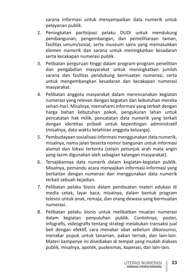 Materi literasi-numerasi | PDF