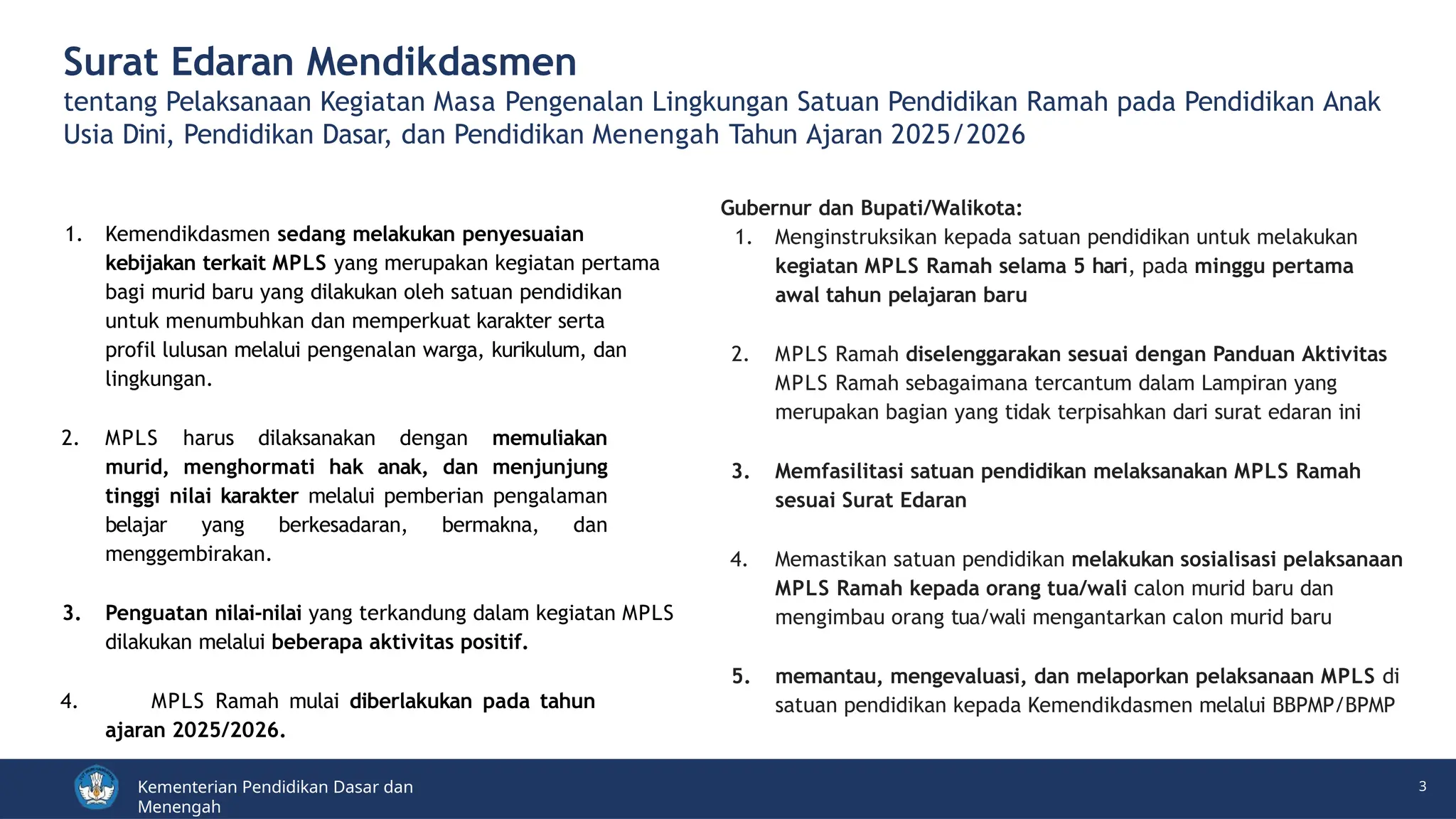 Materi-Paparan-MPLS-Ramah-2025 sekolah Dasar | PPTX