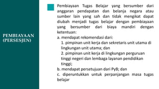 MATERI-PEDOMAN-PEMBERIAN-TUGAS BELAJAR PNS | PDF