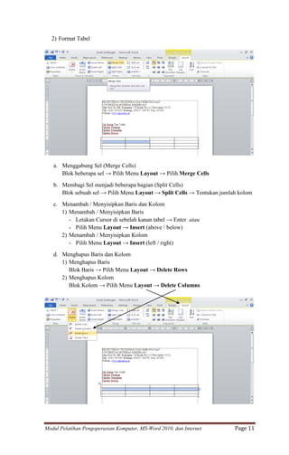 Materi pelatihan-komputer-ms-word-2010 | PDF