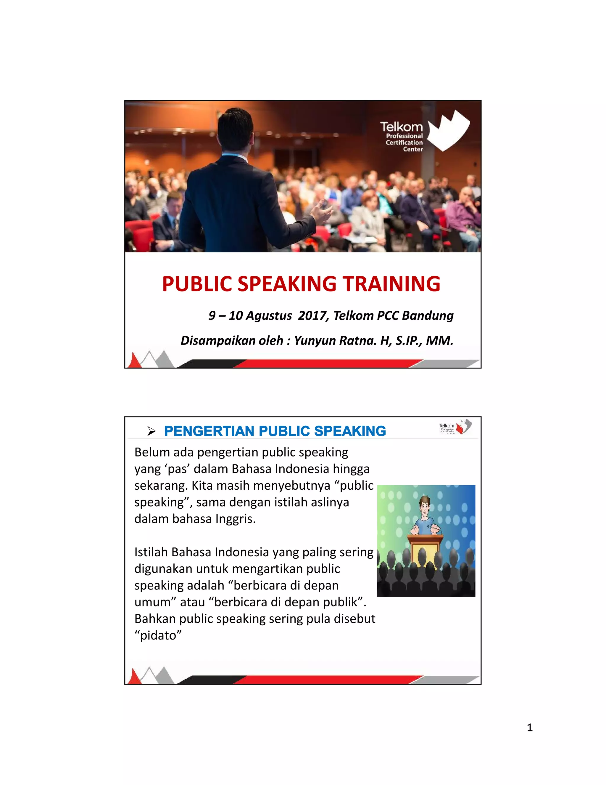 Materi pelatihan-public-speaking | PDF