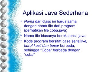 Materi pertemuan-2-java dan blue j | PPT