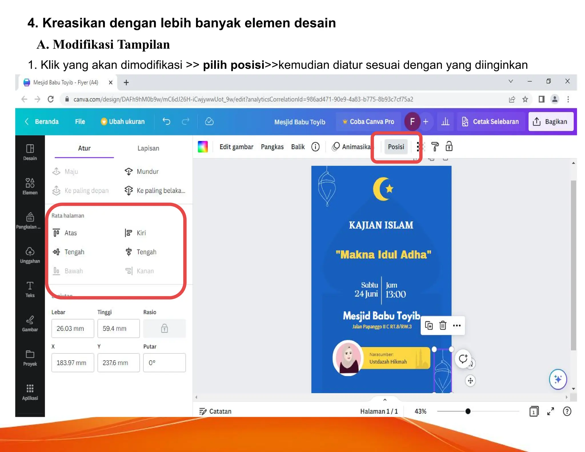 Materi pelatihan canva membuat desain dengan canva | PDF
