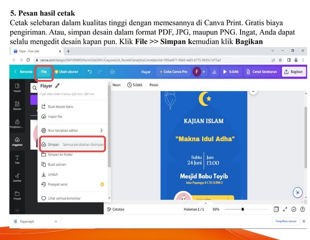 Materi pelatihan canva membuat desain dengan canva | PDF