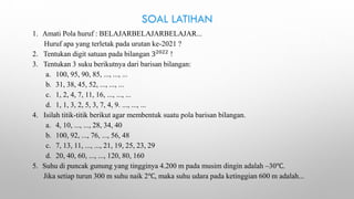 MATERI-POLA-BILANGAN KELAS VIII SMP. PPT | PDF