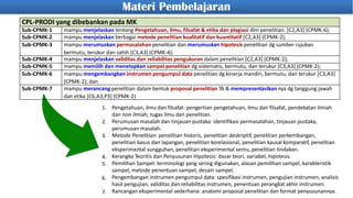 Materi-Prof-Euis-CPL-CPMK pada rencana pembelajaran semester | PDF