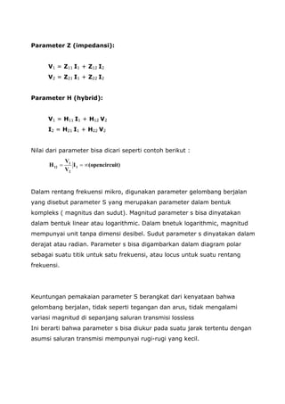 Materi s-parameter | PDF