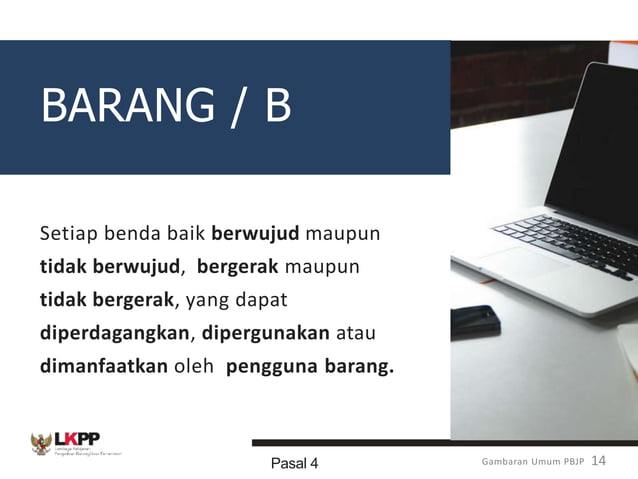 Materi 01 Pengantar Pengadaan Barang/Jasa | PPTX