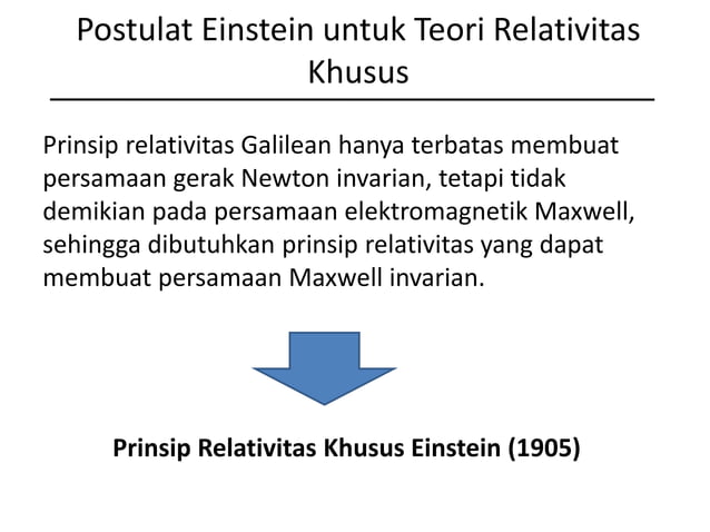 Materi 02 teori relativitas khusus (ii) | PPTX