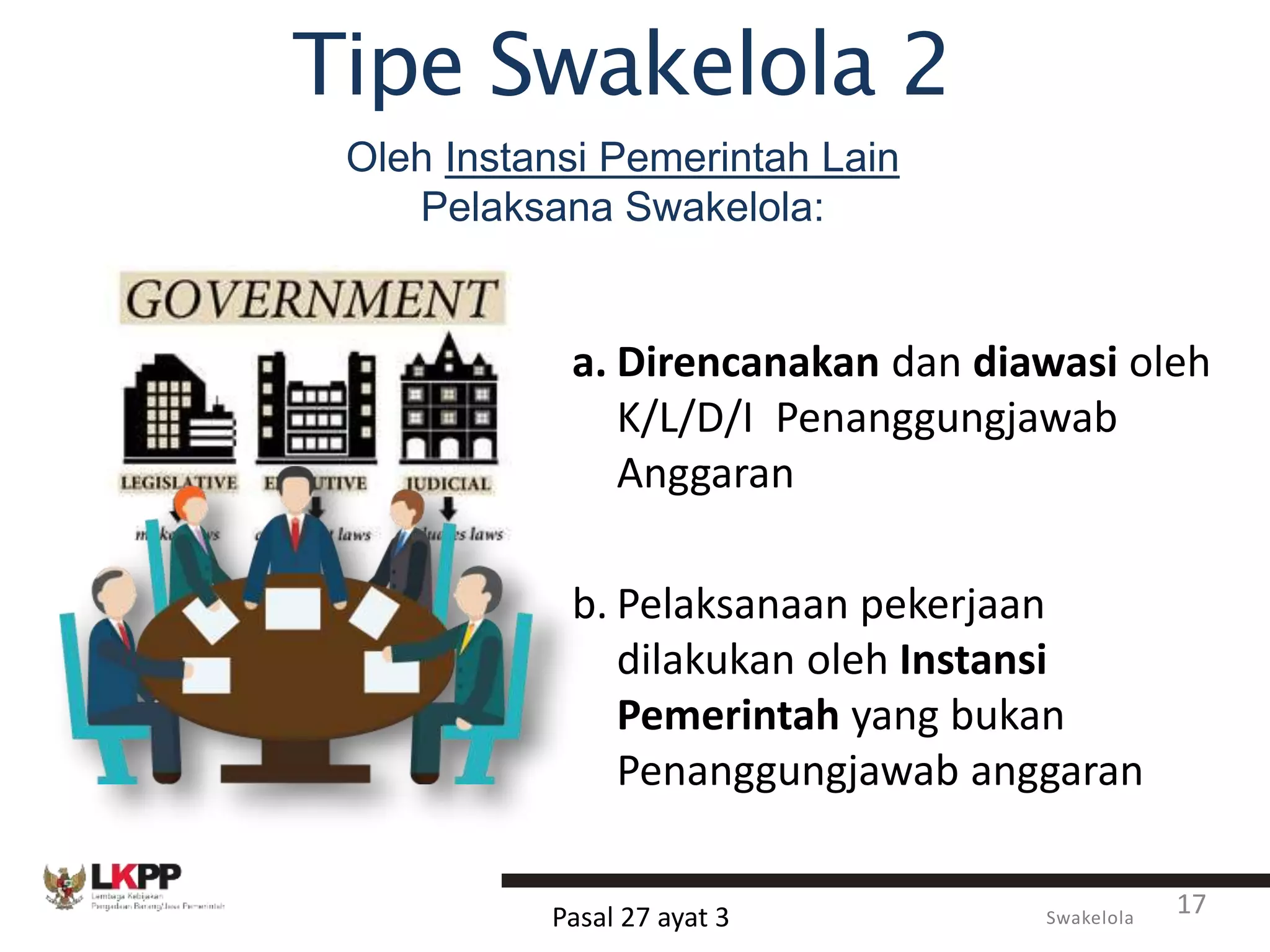 Materi 05 Pengadaan Barang/Jasa Secara Swakelola | PPTX