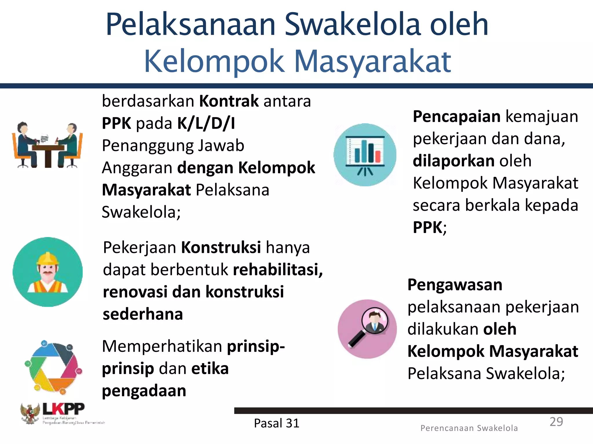 Materi 05 Pengadaan Barang/Jasa Secara Swakelola | PPTX