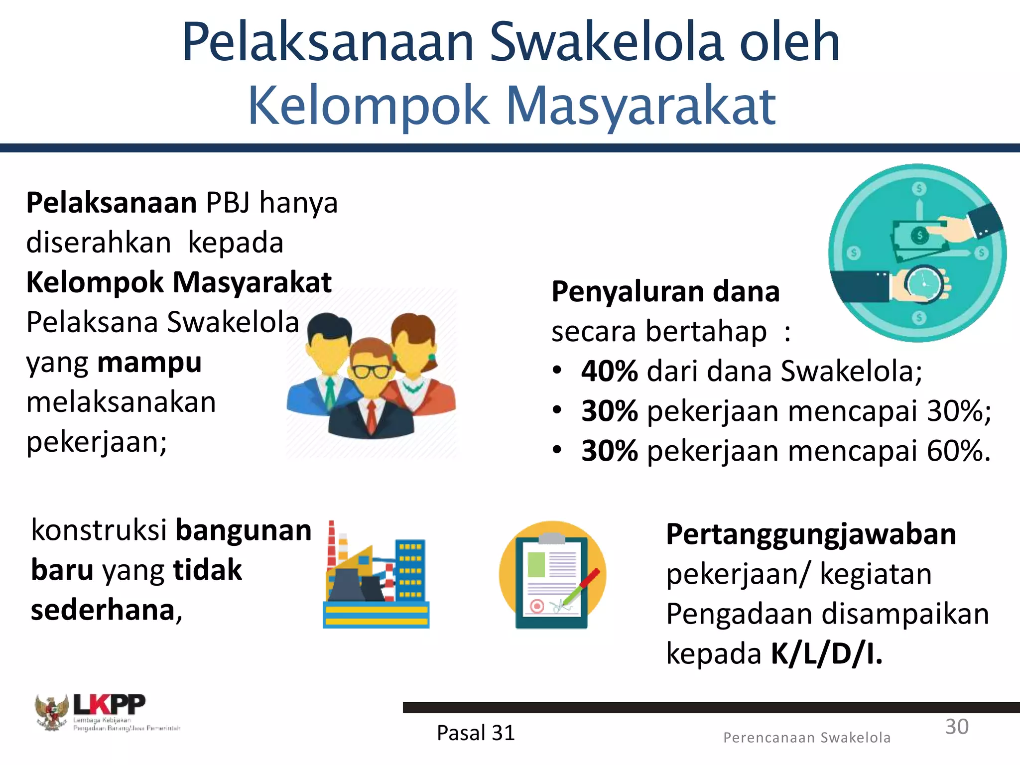 Materi 05 Pengadaan Barang/Jasa Secara Swakelola | PPTX