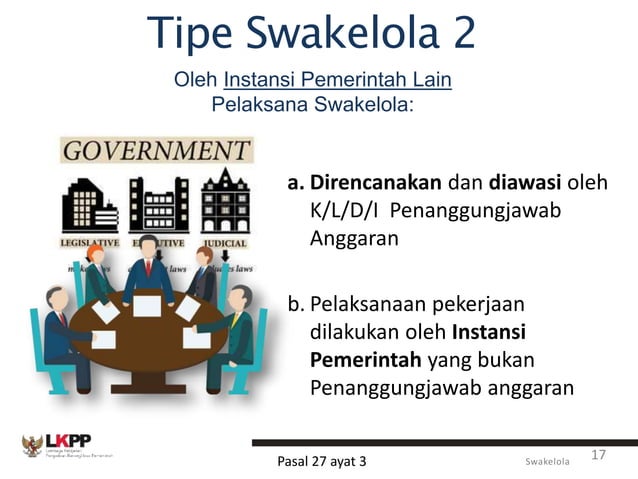 Materi 05 Pengadaan Barang/Jasa Secara Swakelola | PPTX
