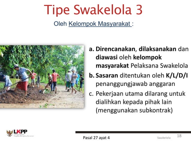 Materi 05 Pengadaan Barang/Jasa Secara Swakelola | PPTX