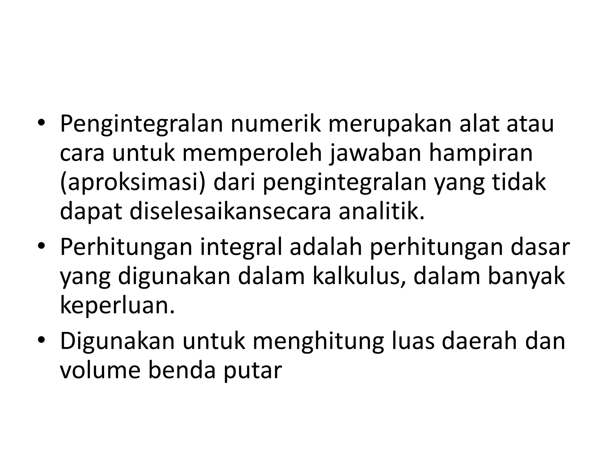 Integrasi numerik metode riemann | PDF