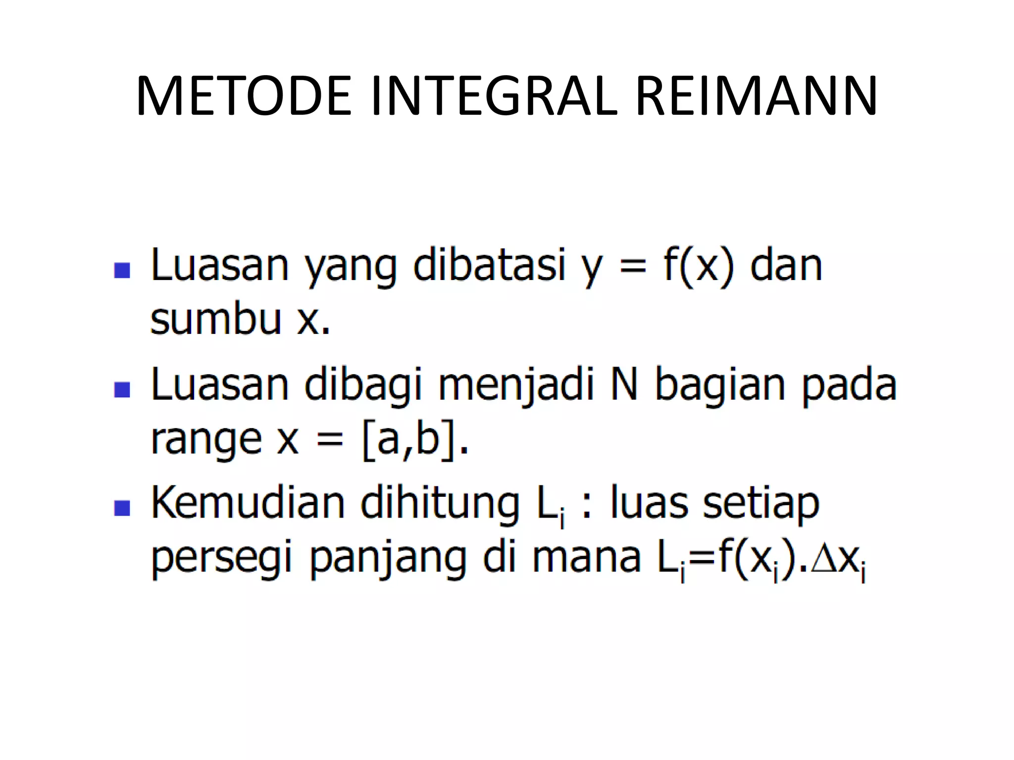 Integrasi numerik metode riemann | PDF