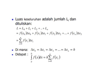 Integrasi numerik metode riemann | PDF