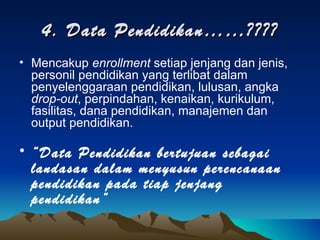 Data Dasar Perencanaan Pendidikan | PPT
