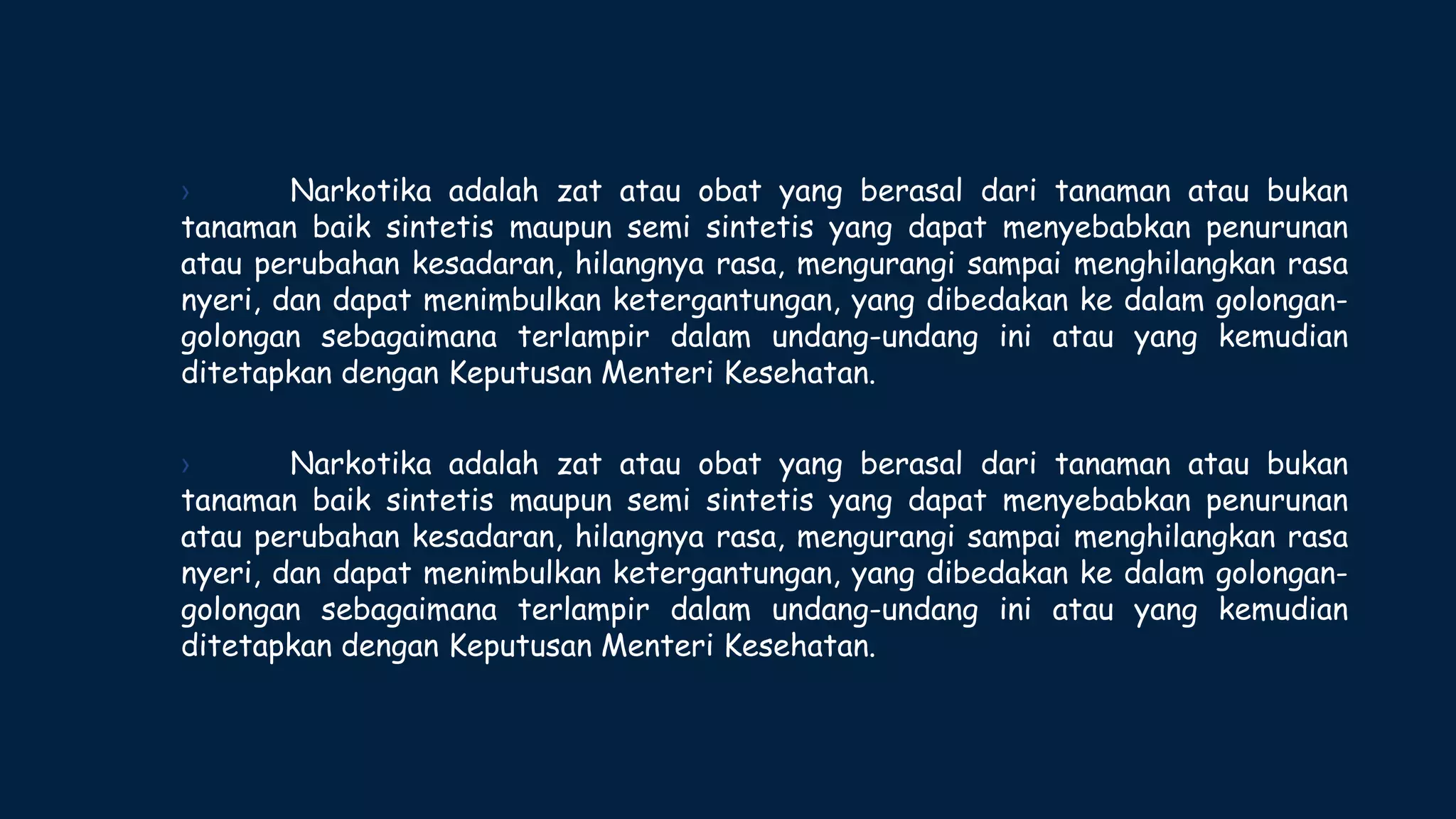 Sosialisasi Darurat Narkoba | PPTX