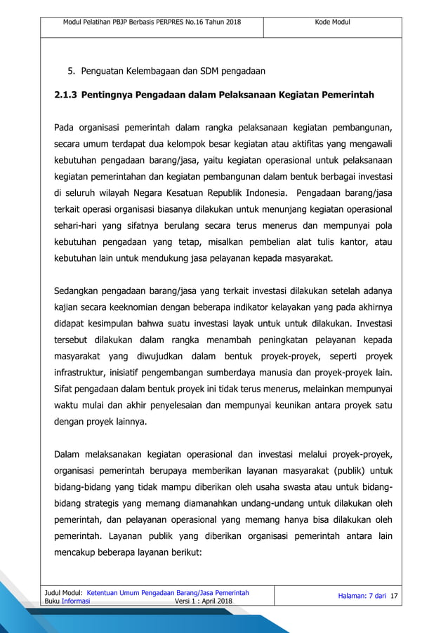 Materi 1. ketentuan umum | PDF