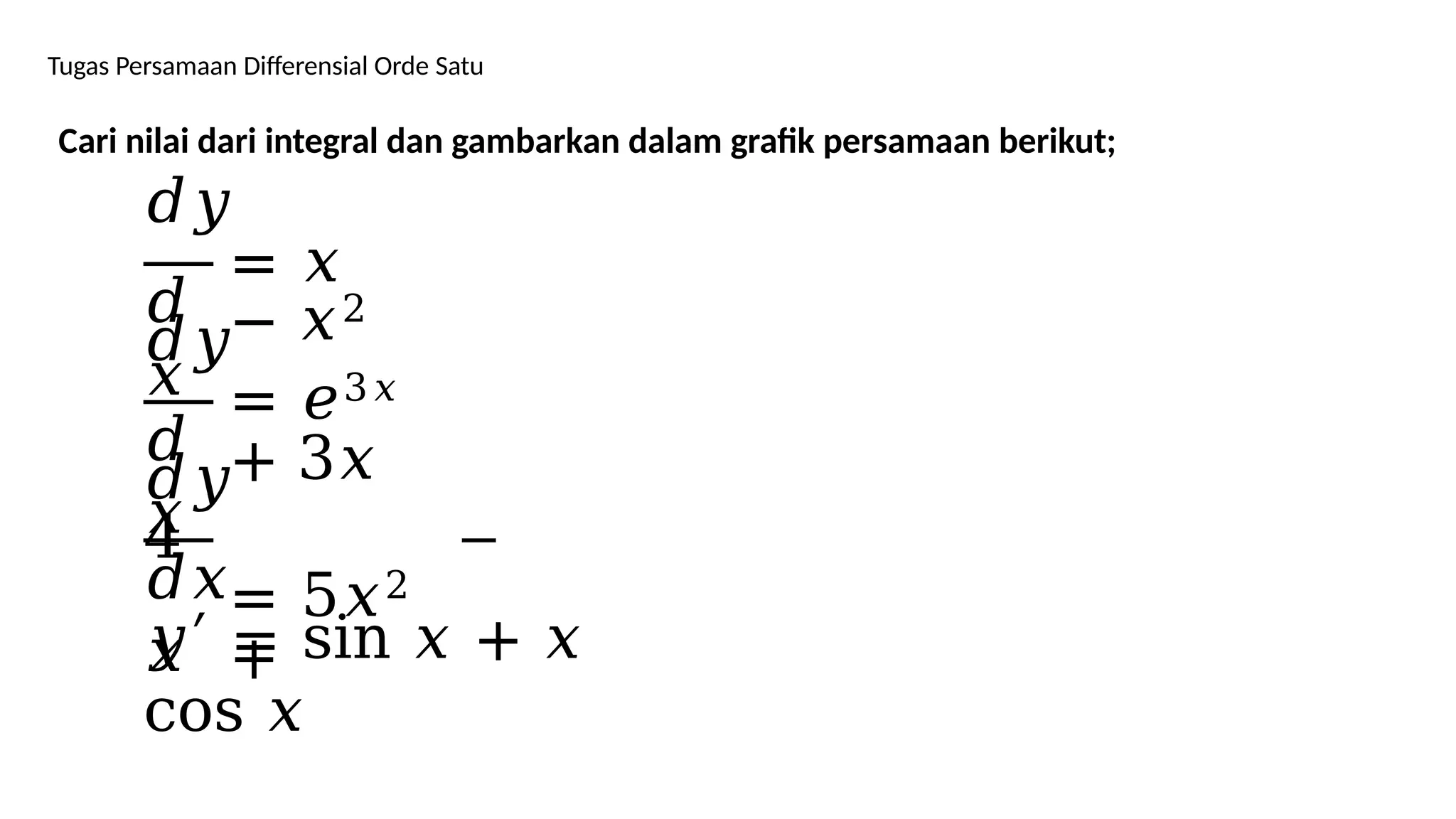 Matematika Teknik - Teknik Elektro - Integral dan Turunan | PPTX