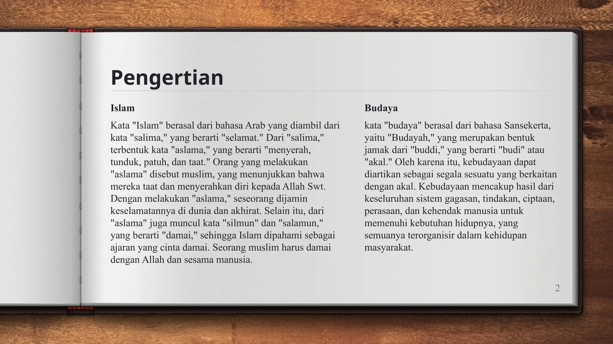 pertemuan Mata Kuliah Islam dan Budaya Lokal | PPTX