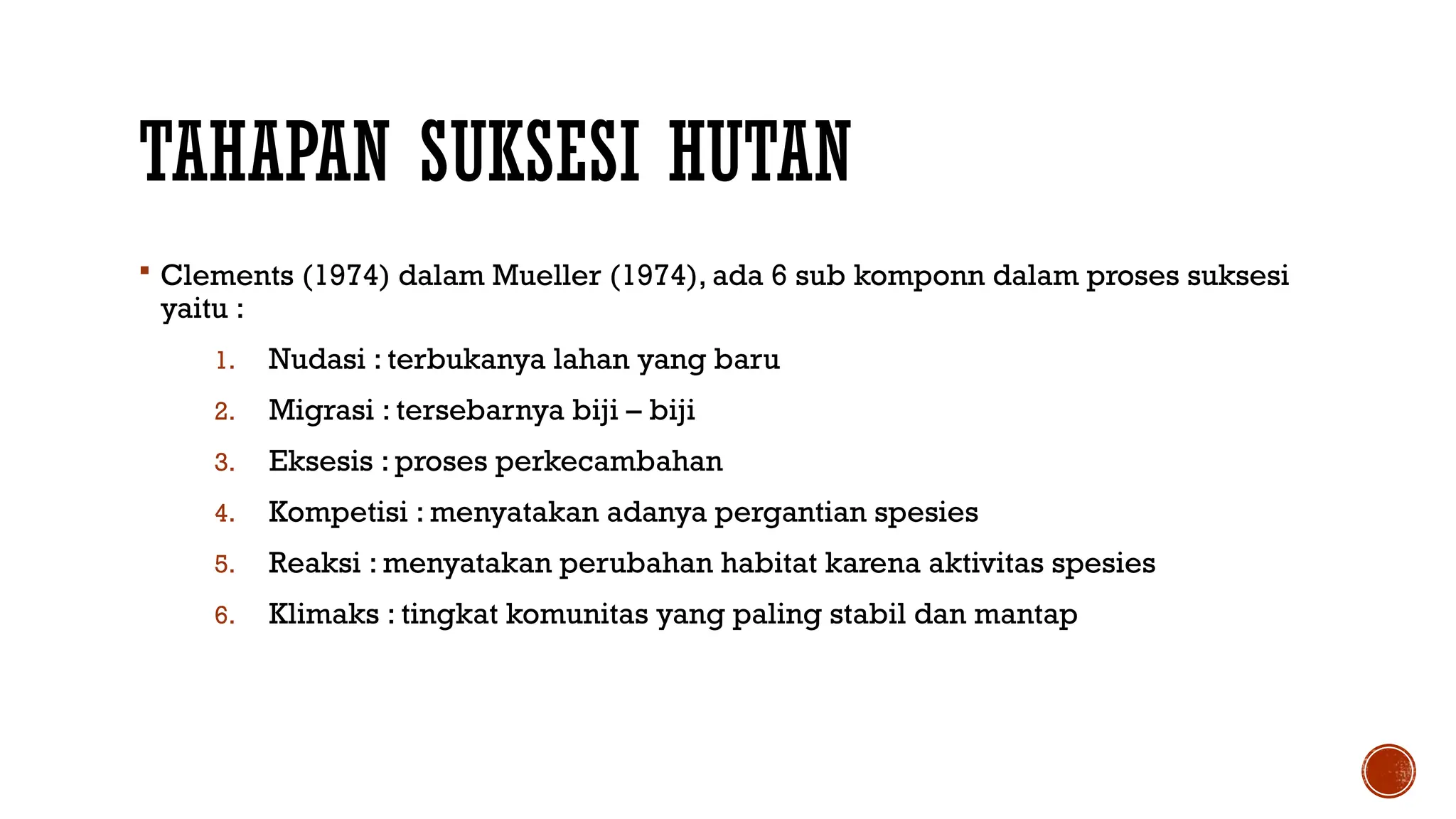 Materi tentang Suksesi Hutan dan Ekosistem | PPTX