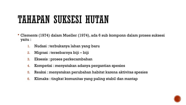 Materi tentang Suksesi Hutan dan Ekosistem | PPTX