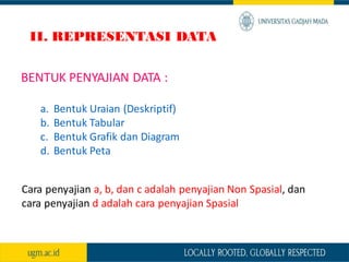 Kerangka dasar dalam pemahaman representasi data spasial | PDF