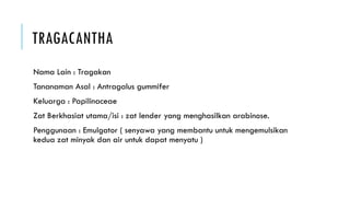 MATERI 1- JENIS JENIS EKSUDAT TANAMAN obat | PPT