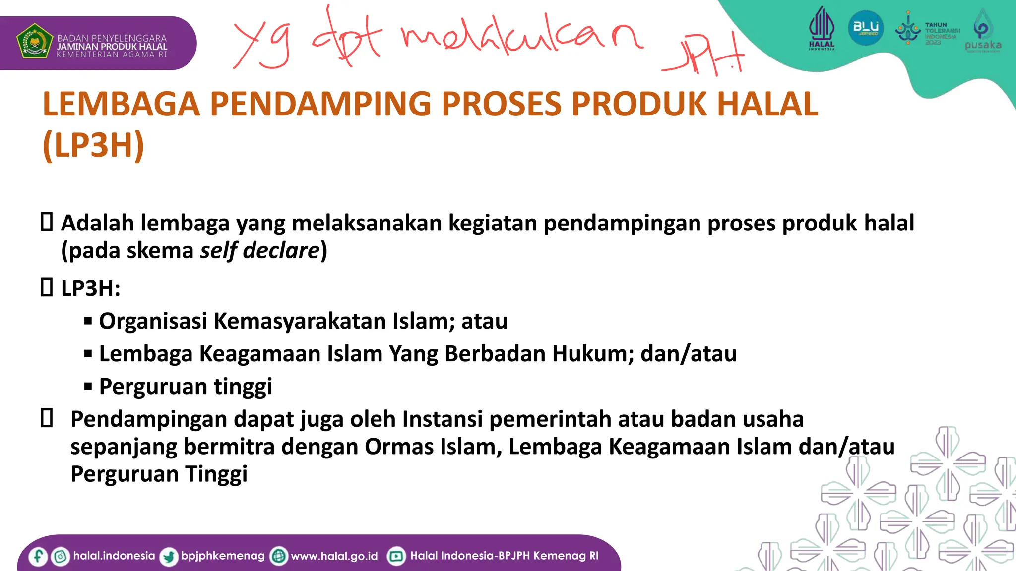 Materi 1 - Kebijakan dan Regulasi Jaminan Produk Halal (JPH) - Dzikro, S.Pt., M.pdf