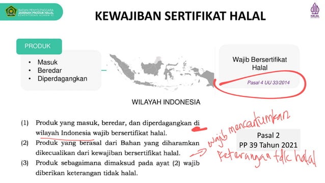 Materi 1 - Kebijakan dan Regulasi Jaminan Produk Halal (JPH) - Dzikro, S.Pt., M.pdf