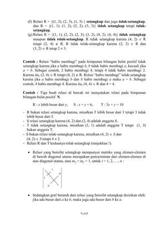 Matematika Diskrit matriks relasi-dan_fungsi | PDF
