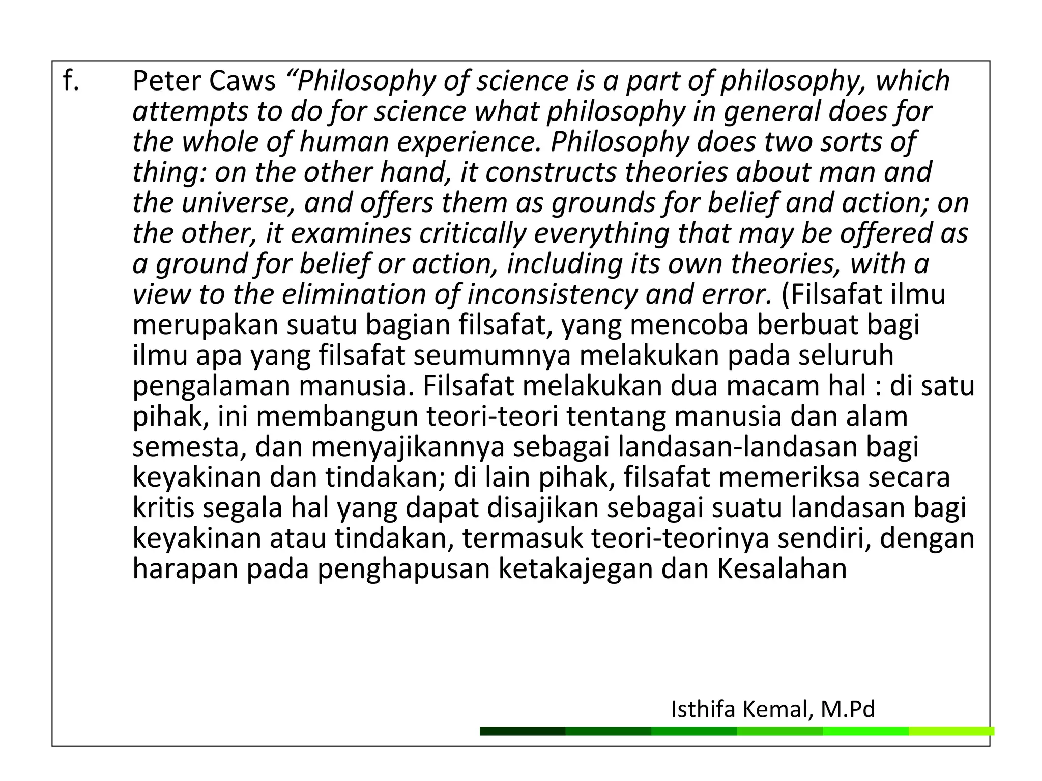 MATERI 1 - Pengantar Filsafat Ilmu | PPT