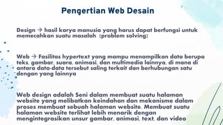Teknologi Website yang menjelaskan tentang dasar - dasar website | PDF