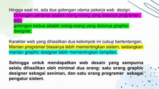 Teknologi Website yang menjelaskan tentang dasar - dasar website | PDF