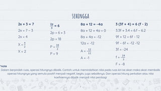 Persamaan Linear | PPTX