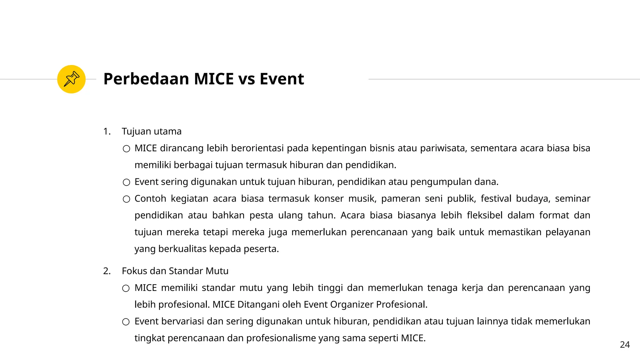 Materi 1 - Produk dan Layanan MICE untuk SMK | PPTX