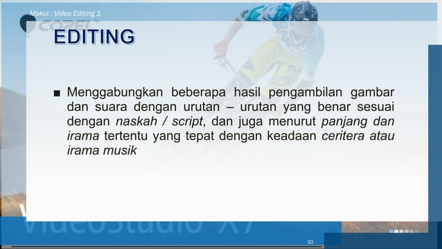 Materi 1-Video editing 1 dengan editing corel studio | PPT