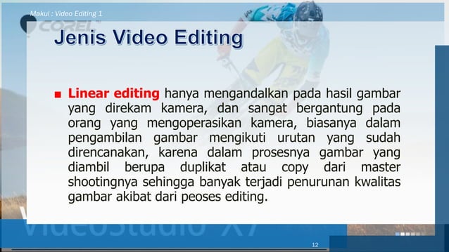Materi 1-Video editing 1 dengan editing corel studio | PPT