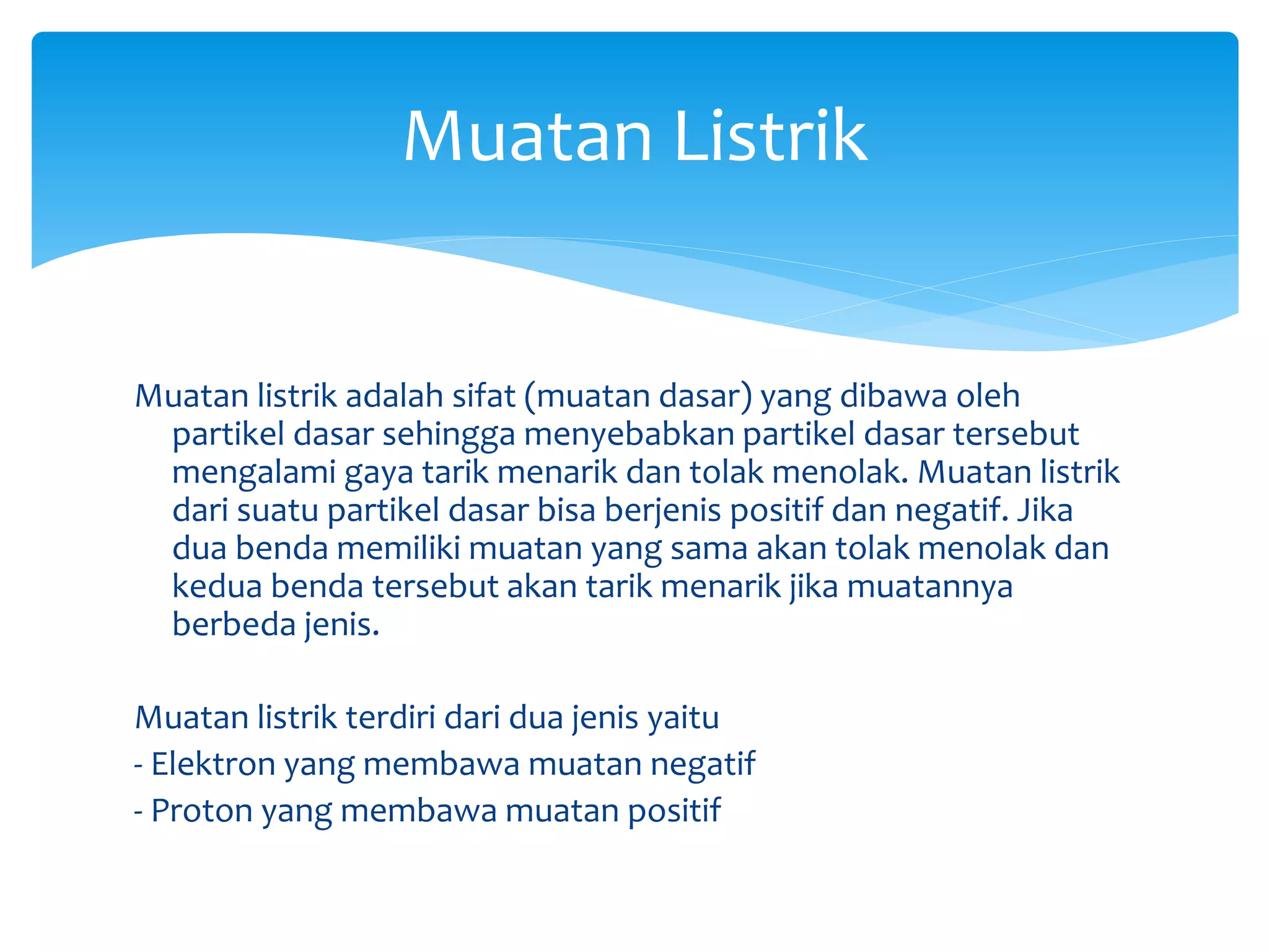 Listrik statis - Fisika | PPTX