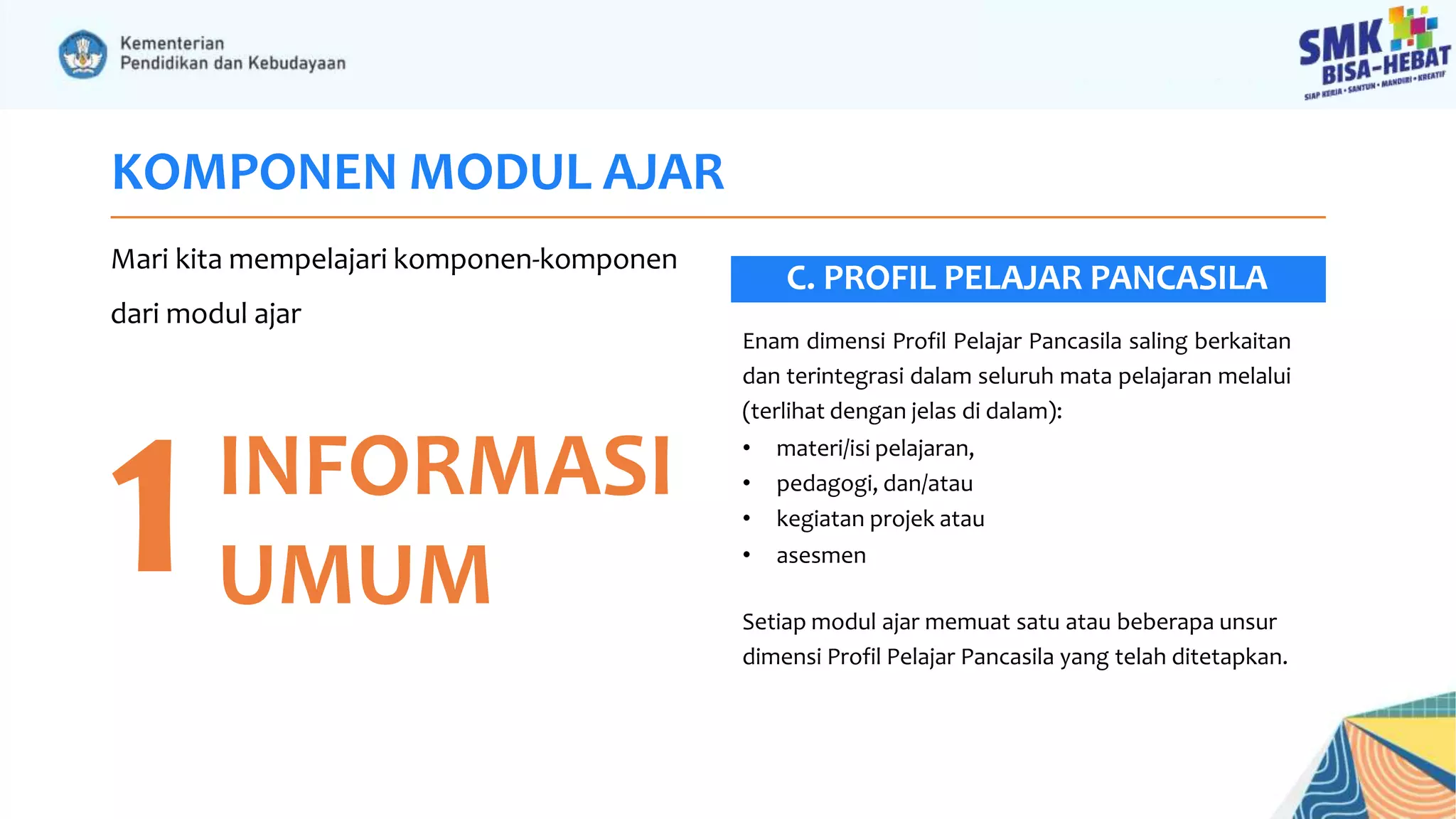 Materi 10 BAHAN TAYANG MODUL AJAR 1 Konsep & Komponen Modul Ajar.pptx