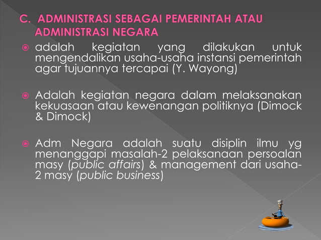 Materi 10 Pengertian Administrasi Negara/Publik | PPT
