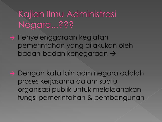 Materi 10 Pengertian Administrasi Negara/Publik | PPT